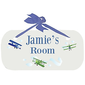 Personalized Airplane Door Hanger Plaque