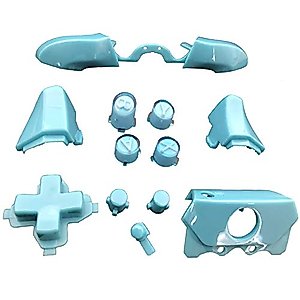 Light Blue Replacement Full Button Set Thumbsticks ABXY Bullet Buttons For Xbox One Controllers