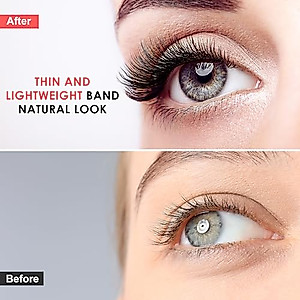 MAEXUS Lash Clusters, Individual Lashes 120 Clusters Natural Look Cluster Lash DIY Eyelash Extension at Home (M20D -0.07D, 8-16mm MIX)