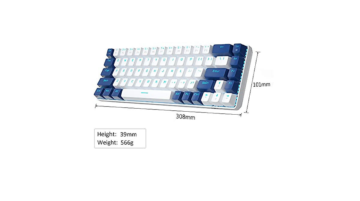 MageGee 60% Mechanical Gaming Keyboard - Compact & LED
