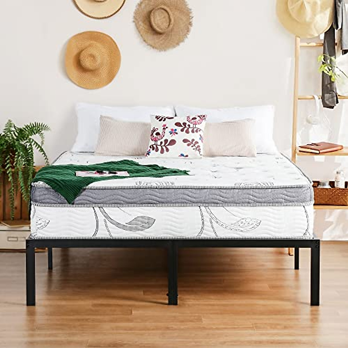 Overstock Sleeplanner 12-inch Hybrid Memory Foam Innerspring Mattress Queen