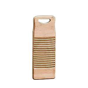 Hemoton Bamboo Wood Washing Clothes Washboard Laundry Washboard Hand Wash Board for Home Laundry Supplies S