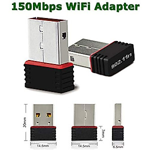 Superwang Mini USB Wifi Wireless Adapter N - 150Mbps 802.11n Wireless Internet Dongle, Supports Windows, Mac OS, Linux …