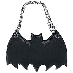 Lost Queen Black Celebration Gothic Bat Horror Girls Ladies Shoulder Handbag