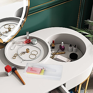 MARYTON Clear Box Storage Case for Organizing Professional Pedicure Manicure Kit and Nail Supplies, Plastic Box Nail Art Kits Tools Organizer, 4-Count