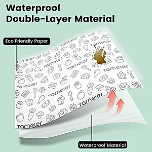 30 Pack Baby Splat Mat Under High Chair, 35'' x43'' Waterproof and Disposable Splash Mats, High Chair mat for Floor, Baby Led Weaning Supplies, Biodegradable, Compostable