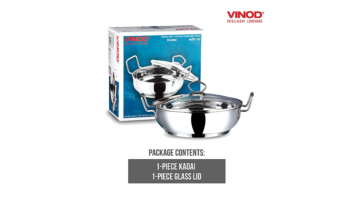 Vinod Stainless Steel Kadhai: Induction Friendly Cooking