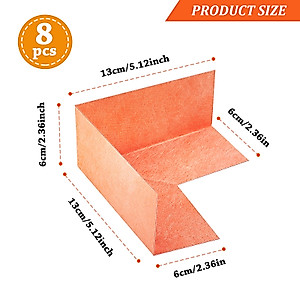 8 Pack Inside Waterproofing Corner Shower Membrane Corner Shower Waterproofing Corner Polyethylene Seamless Corner for Bathtub Steam Room Shower Walls Windows