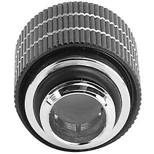 Dracaena 6 pack G1/4” thread to OD 14mm Hard tube compression fitting, anti-off adapter for Computer water cooling system, Black