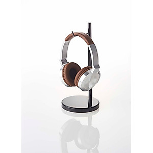 Yamazaki Home Beautes Office Desk Headphone Stand - Headset Holder - Round Base - Steel