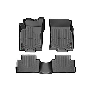 WeatherTech Custom Fit FloorLiners for Nissan Rogue Sport - 1st & 2nd Row (441172-1-2), Black