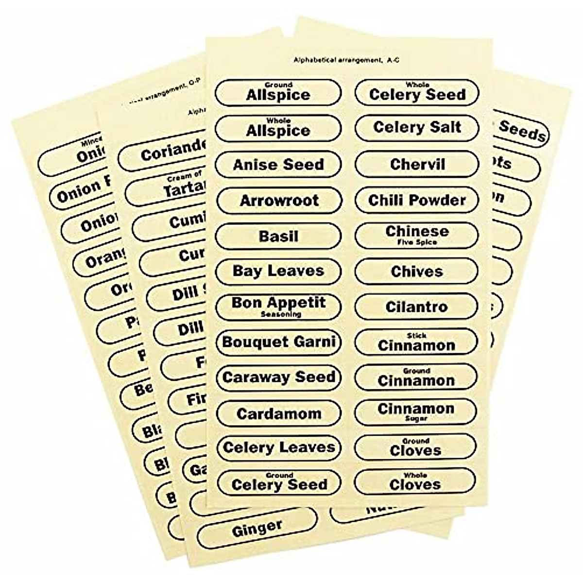 R.S.V.P. 96-Piece Spice Label Set