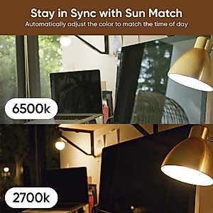 Wyze Lifestyle Bulb Color, 1100LM Wi-Fi A19 Smart Bulb, 16 Million Colors & Tunable White, Works with Alexa and Google Assistant, 75W Equivalent, Dimmable, Timer, CRI>90, E26, No Hub Required, 2-Pack