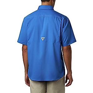 Columbia Men's Standard Low Drag Offshore SS Shirt, Vivid Blue, X-Small
