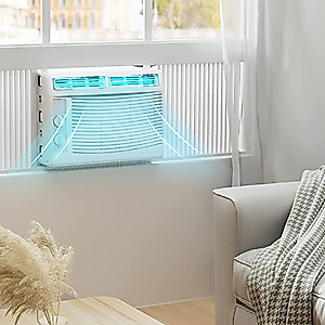 mollie 5,000 BTU Window Air Conditioner with Mechanical Controls and easy-to-Clean Washable Filter, Cool up to 150 Sq. Ft. For Bedrooms Guest Rooms