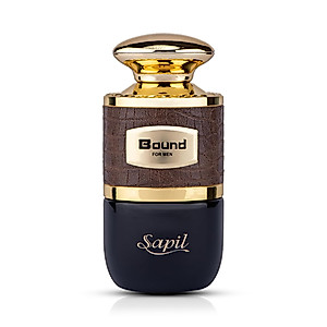 Sapil Bound Perfume for Men - Long-Lasting Dubai Cologne with Spicy and Woody Notes - 3.4 Oz (100 ml) EDT Spray - Ideal Arabic Cologne for Men Daily Wear and Special Occasions