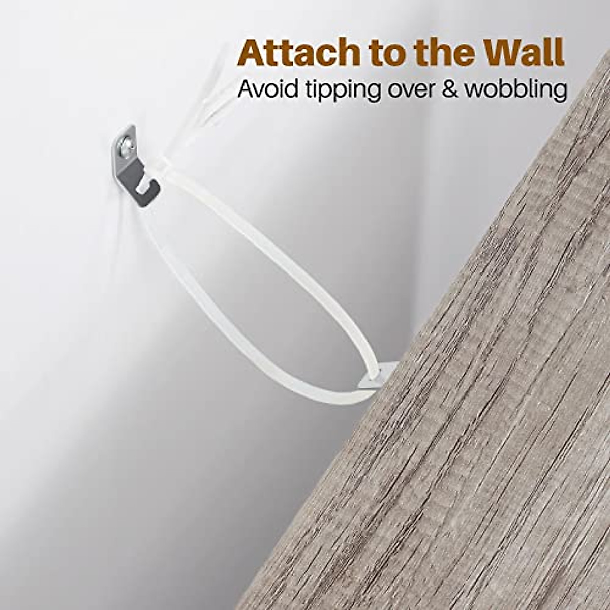 Yaheetech 2-Piece Bathroom Furniture Sets, Includes 3-Tier Over-The -Toilet Storage Organizer Rack Stand with Door, Rustic Floor Storage Cabinet with 2 Open Shelves for Bathroom, Gray