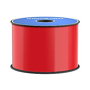 Premium Vinyl Label Tape for DuraLabel, LabelTac, VnM SignMaker, SafetyPro, Viscom and Others, Red, 3" x 150'