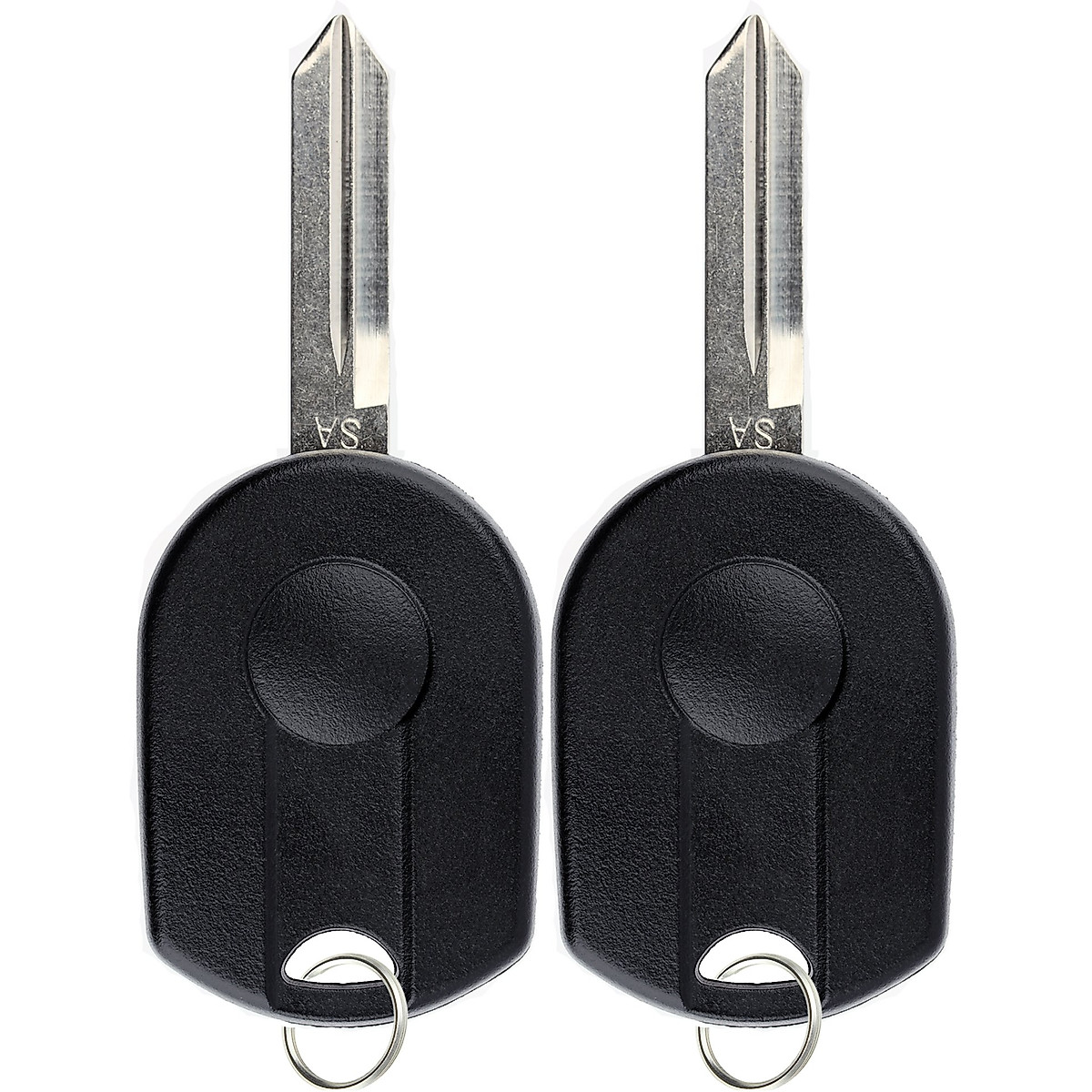 KeylessOption Keyless Entry Remote Control Uncut Blank Car Ignition Key Fob Replacement for CWTWB1U793 (Pack of 2)