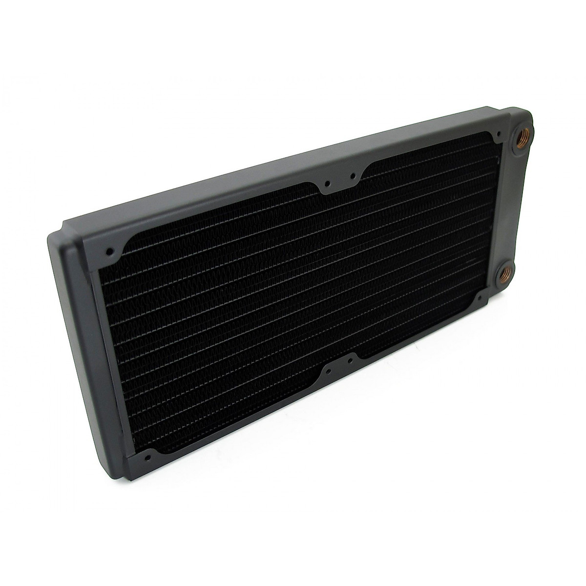 XSPC TX240 Ultra Thin Radiator, 120mm x 2, Dual Fan, Black
