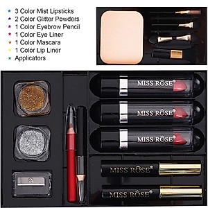 58 colors Professional Makeup Kit for Women, All In One Full Makeup Gift Set for Women Girls Beginner with Eye Shadow Blush, Lipstick, Compact Powder, Mascara, Eyeliner, Lip Liner, Eyebrow Pencil,
