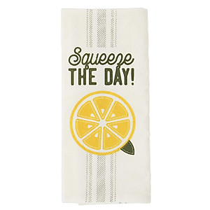 Adams Manufacturing 'Squeeze The Day' Lemon Tea Towel