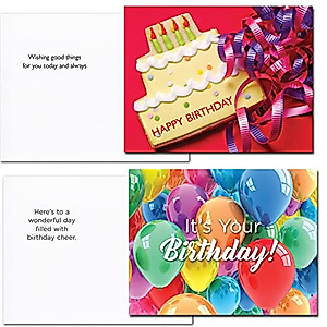 POSTCARDS: 60 Birthday Postcards -12 Designs with Messages Boxed Made in USA by CroninCards