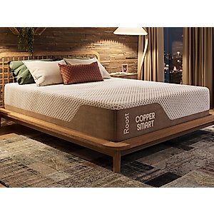 Roost Copper Smart 14-Inch Thermic Gel Memory Foam Mattress with Copper Infused Cover for Cool and Comfortable Sleep, Easy Set Up and Durable Copper Mattress, Full