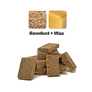 Stanbroil 144 pcs Squares Natural Charcoal Fire Starters Super Fast Lighting Perfect for Barbecue Grills, Smokers, Wood Stove,Campfires and Outdoor Fireplaces