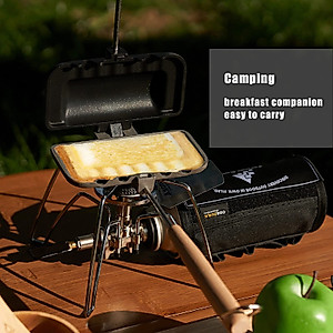 MINILIF Double-Sided Sandwich Baking Pan,Hot Sandwich Maker,Double Sided Frying Pan for Breakfast,Stove Sandwich Maker,Nonstick Sandwich Maker,Hot Dog Toaster(1PCS)