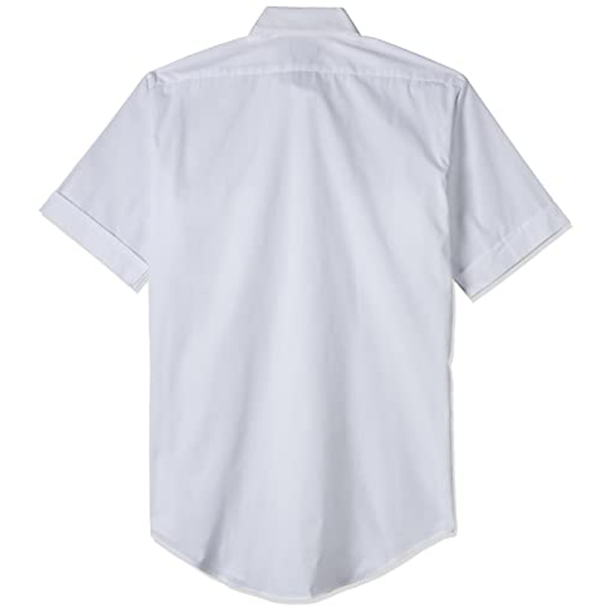 Van Heusen mens Van Heusen Men's Pilot Short Sleeve Dress Shirt, White, 16.5 Neck Large US