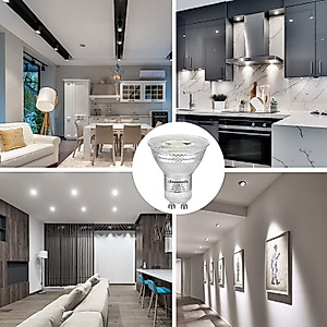 DEWENWILS 10-Pack GU10 LED Dimmable Bulb, 400LM, 5000K Daylight Track Lighting Bulb, 5W(50W Halogen Equivalent) LED Light Bulb, Glass-Like Pattern, 40°Beam Angle, UL Listed