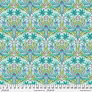 Moon Garden Fat Eighth Bundle (17 Pieces) by Tula Pink for Free Spirit 9 x 21 inches (22.86 cm x 53.34 cm) Fabric cuts DIY Quilt Fabric