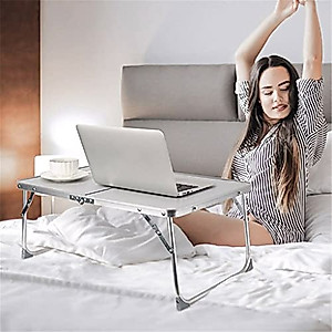 LHLLHL Lifting Computer Desk Rolling Table Desk with Adjustable Height Laptop Notebook Swivel Desk with 5 Wheels Leg Table (Color : E, Size