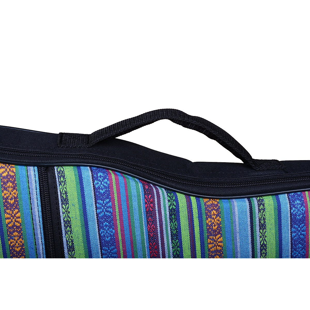 HOT SEAL 10MM Sponge Padding Waterproof Durable Colorful Conventional Ukulele Case Bag with Storage (23/24 Inch, Bohemia No.2)