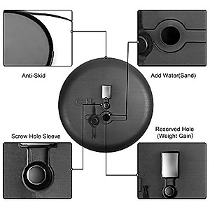 KOOV Poster Sign Stand 8.5 x 11 Inches Floor Standing Sign Holders, Adjustable Pedestal Poster Stand with Heavy Duty Round Base Both Vertical and Horizontal Sign Displayed, Black