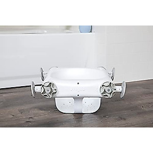 Regalo Baby Basics™ Bath Seat, Provides Support and Balance for Sit-Up Bathing, Includes Strong and Secure Suction Cup System, Drain Holes for Easy Clean Up, Sets Up and Stores in Seconds