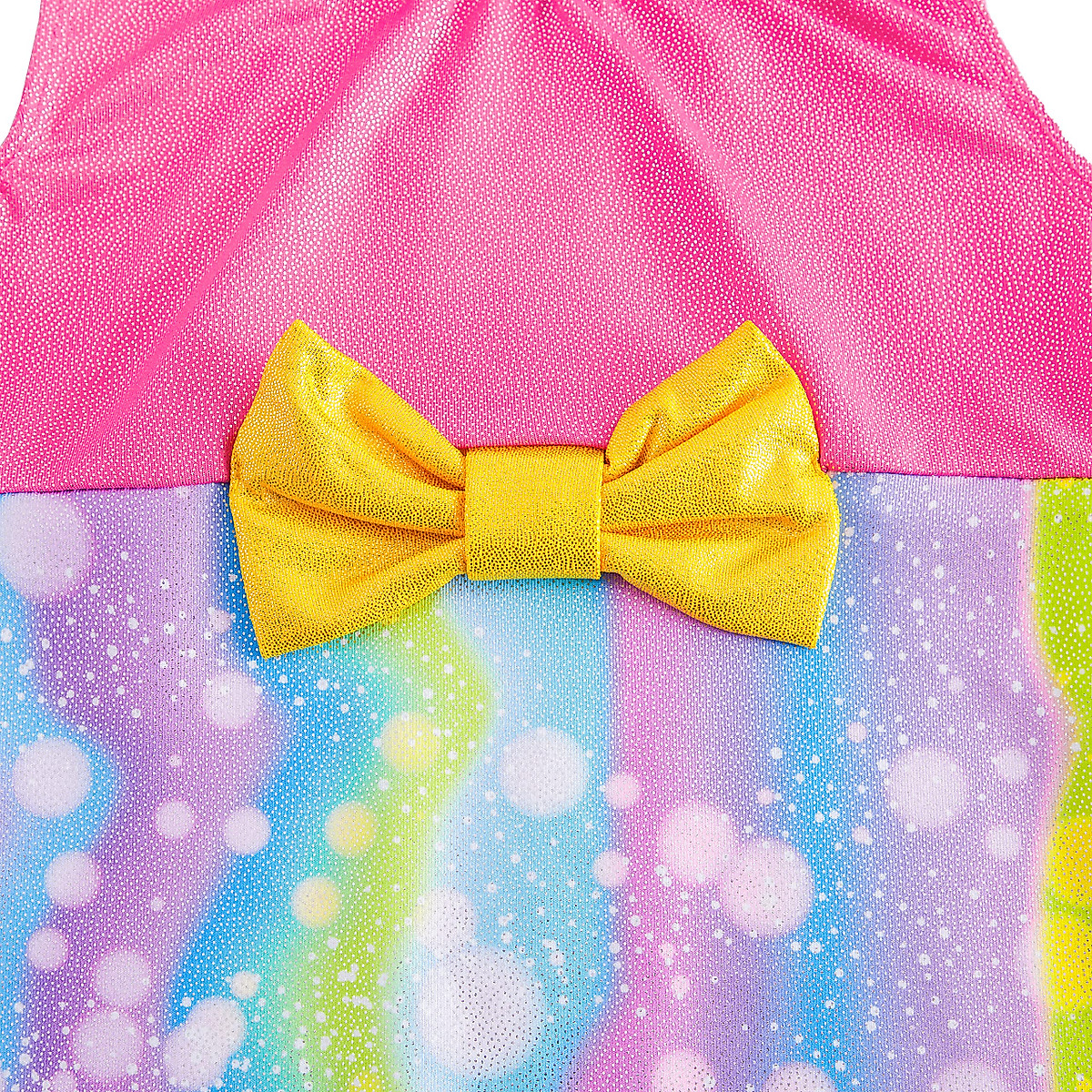HOZIY 4t 5t Girls Gymnastics Leotards with Shorts for Toddler Girls Kids Rainbow Bow Hot Pink Tumbling Outfits Dance Clothing Clothes Apparel Colorful Multicolored Bodysuits