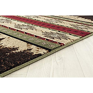 United Weavers of America Woodside Rug 5'3" x 7'2" Green
