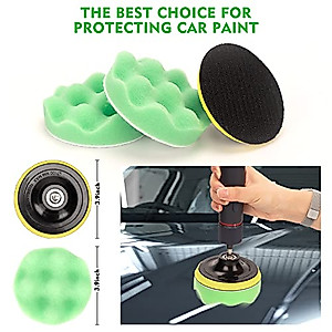 20Pcs Car Detailing Brush Set, Car Detailing Kit, Auto Detailing Drill Brush Set, Car Detailing Brushes, Car Buffing Sponge Pads Kit, Car Cleaning Tools Kit for Interior, Exterior, Wheels, Dashboard