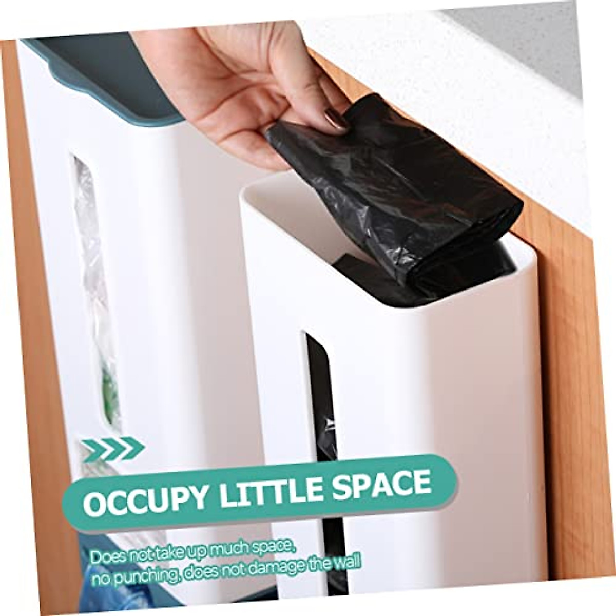 Cabilock 5pcs bag storage box plastic bag organizer grocery bag holder Wall Mount Grocery Bag Dispenser bag dispenser holder storage bag holder hanging garbage dispenser bags extractive