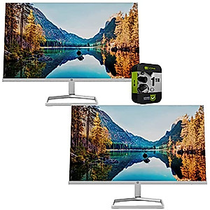 HP 2D9K1AA#ABA M24fw 24 inch FHD PC Monitor with AMD FreeSync 2 Pack Bundle with 1 YR CPS Enhanced Protection Pack