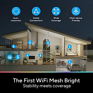 U-tec Smart Light Bulbs, 1100 Lumen, 90+CRI WiFi Mesh & Bluetooth Color Changing A19 Light Bulb, 16 Million DIY Colors RGB Light Bulbs, Work with Alexa, Google Assistant Home App, 2 Pack