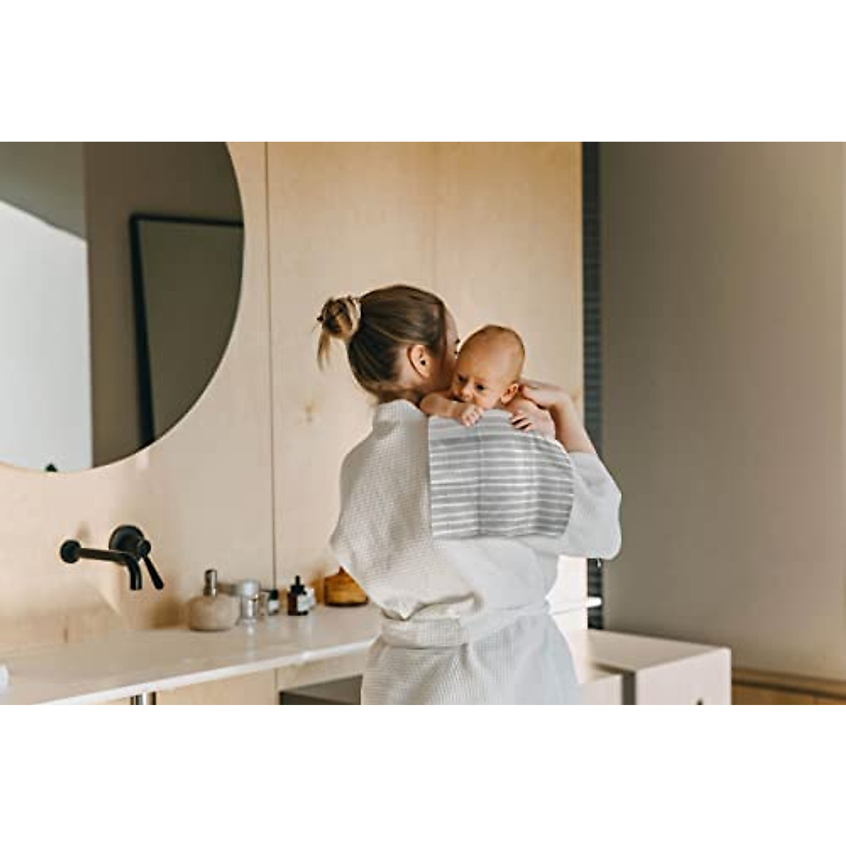 Baby Burp Cloths - 6 Pack Large 100% Cotton - Washcloths Double Layered Absorbent Burping Cloth Extra Absorbent Baby Burp Cloth Extra Soft for Boys and Girls