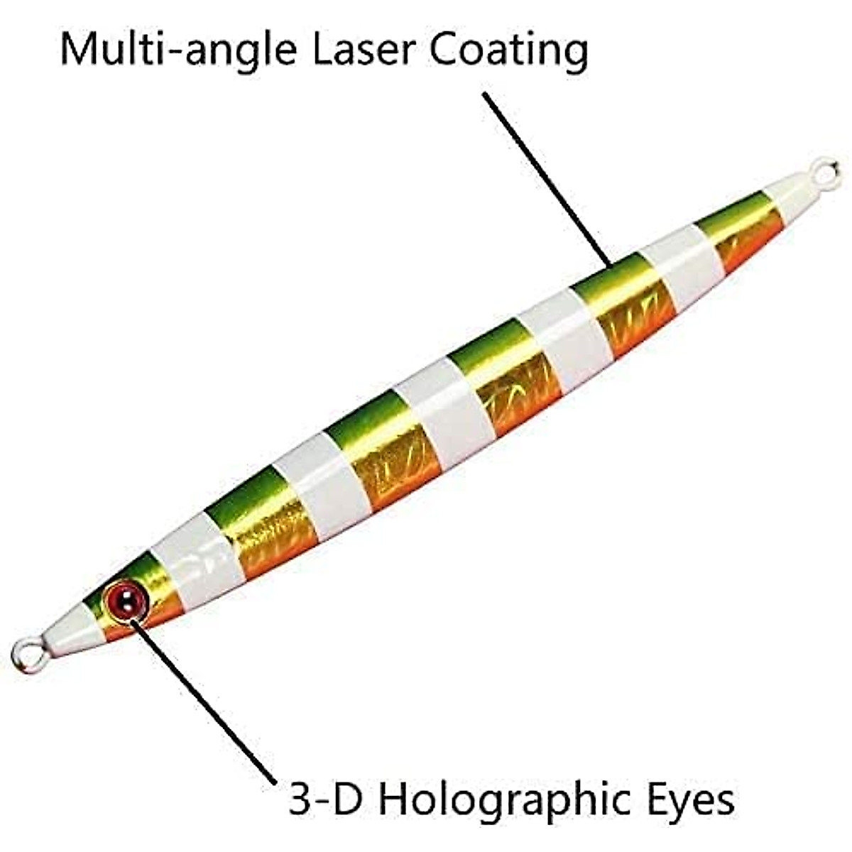 Funmaker Fishing Saltwater jigs Speed Jigging Slow Jigging Pitching Lures Vertical Jigging Artificial Lures Jigging Lure Fishing jigs Vertical Jigs Saltwater Artificial Bait (RED-Glow,400g)