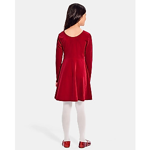 The Children's Place,Long Sleeve Velour Dress 2-Pack,Medium (7/8)