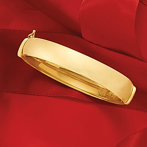 Ross-Simons Italian 14kt Yellow Gold Bangle Bracelet. 7 inches