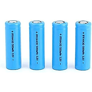 HNJY 3.2V LiFePo4 14430 500mAh Rechargeable Solar Battery for Solar Panel Outdoor Garden Lights Tooth Brush Shaver Flashlight(4PCS)