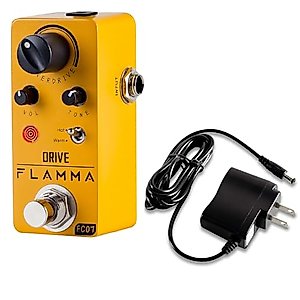 FLAMMA FC07 Overdrive Pedal with 9V 300mA Power Supply