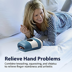 CINCOM Upgraded Hand Massager, Cordless Hand Massager with Heat and Compression for Arthritis, Carpal Tunnel and Stiff Joints, Fathers Mothers Day Gifts - FSA HSA Eligible